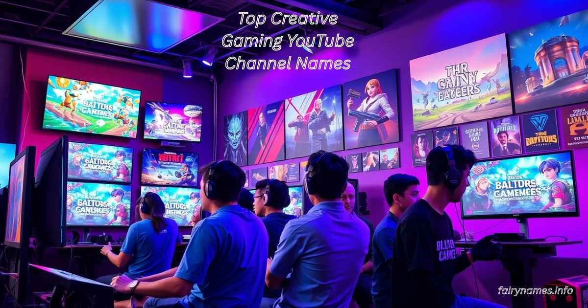 1450+ Catchy Gaming YouTube Channel Name Ideas (2025)