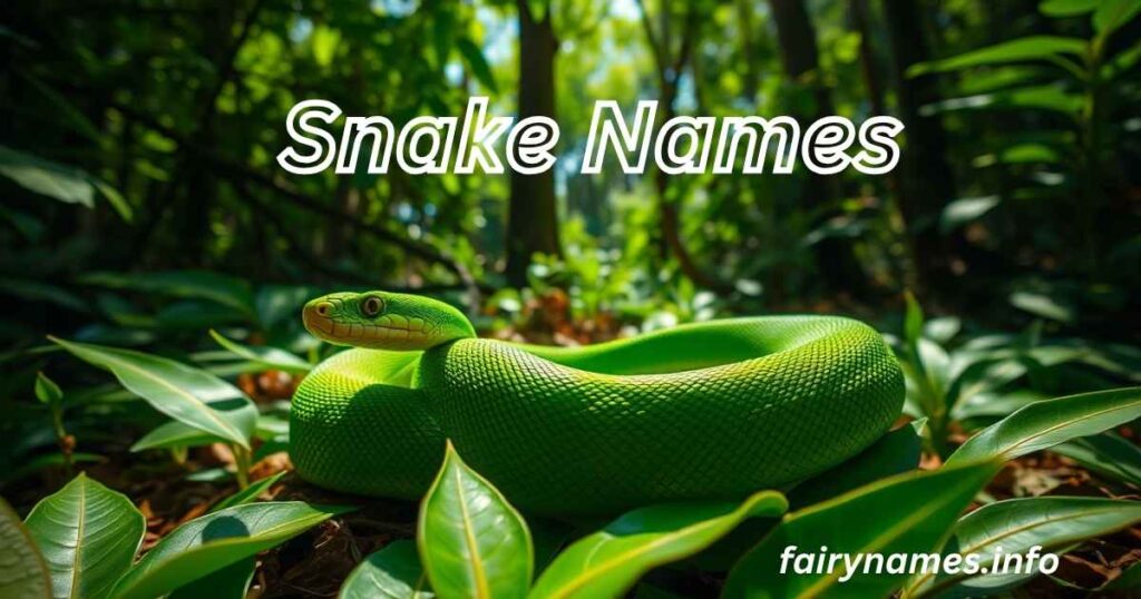 Top 550+ Cool and Funny Snake Names [Best Ideas]
